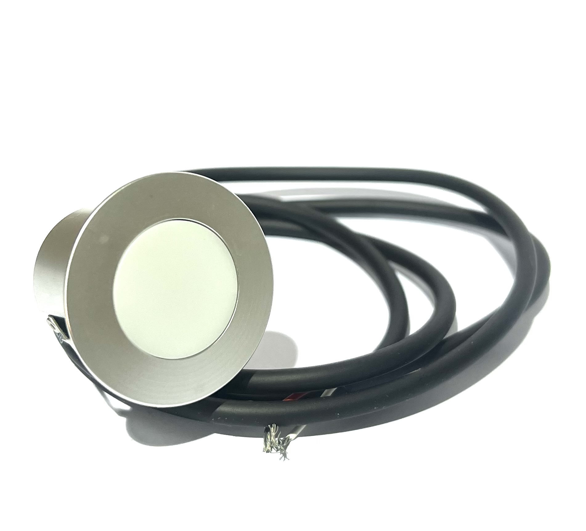 ZZZ.AQL-195-SC-X3W AQUALUX LUMENA MICRO DECK LIGHT SATIN CHROME 12/24V ...